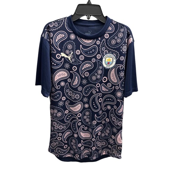 Puma | Shirts | Puma Manchester City Paisley Prematch Shirt Jersey ...